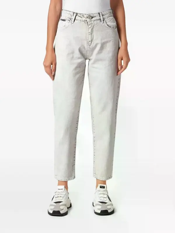 Philipp Plein Mom Fit Tapered Jeans