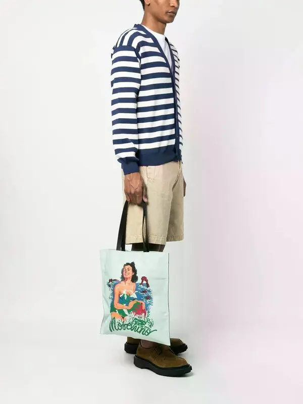 Moschino Illustration-print Tote Bag - Blue