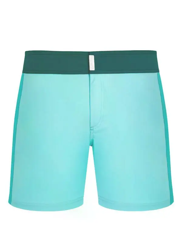 Vilebrequin Logo-patch Swim Shorts - Blue
