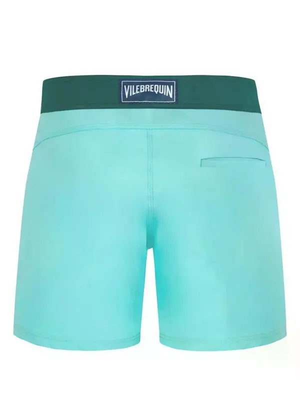 Vilebrequin Logo-patch Swim Shorts - Blue