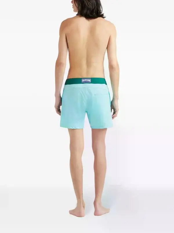 Vilebrequin Logo-patch Swim Shorts - Blue