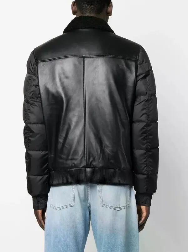Philipp Plein Padded Leather Jacket