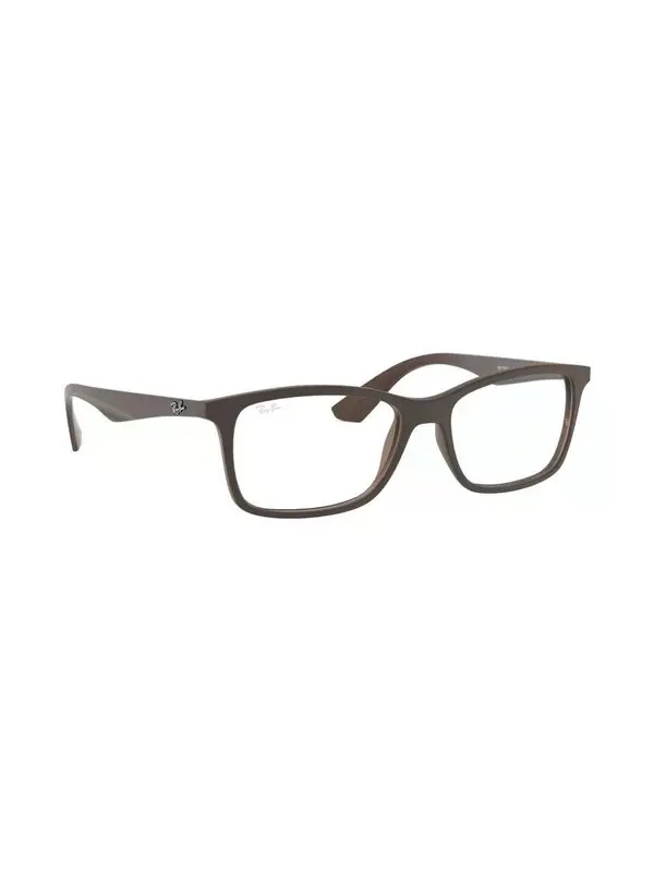 Ray-ban Rectangle Frame Eyeglasses - Brown