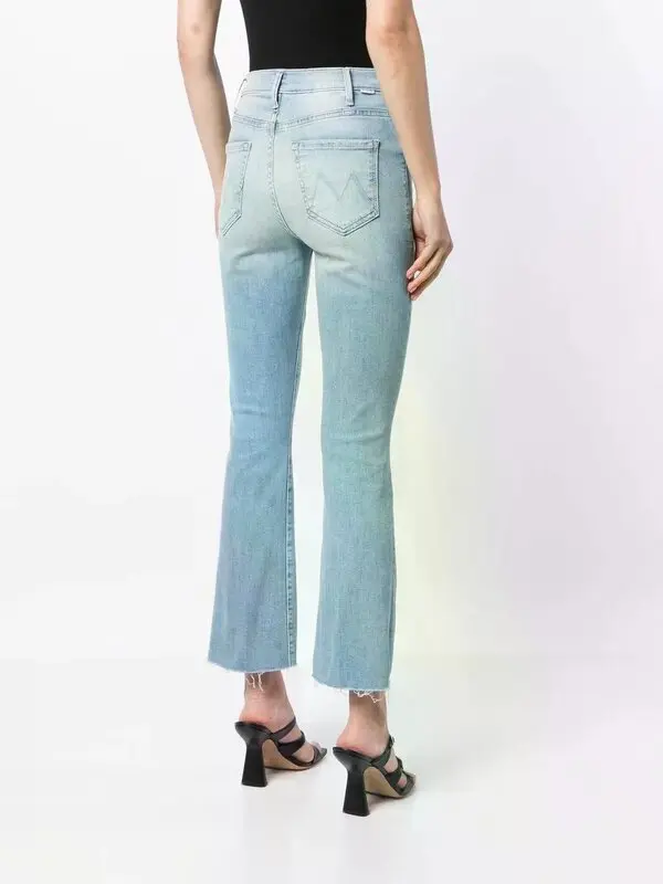 MOTHER High-rise Ankle-length Bootcut Jeans