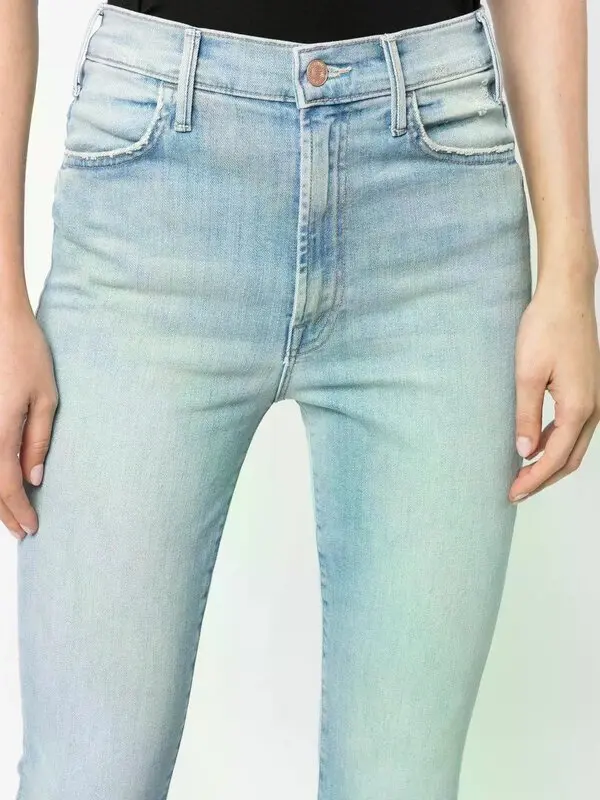 MOTHER High-rise Ankle-length Bootcut Jeans