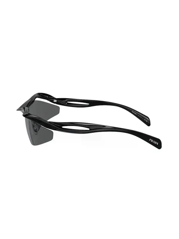 Prada Geometric Frame Sunglasses - Black