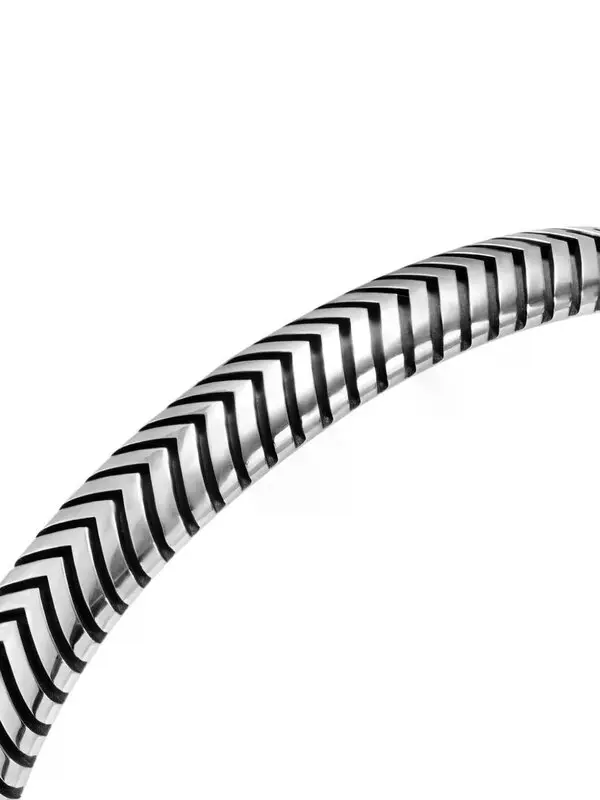 David Yurman Sterling Chevron Cuff Bracelet - Silver