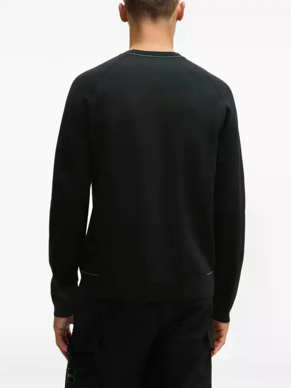 BOSS Logo-detailed Sweatshirt - Black