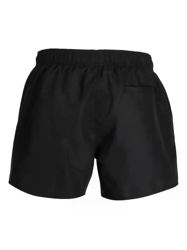 Hugo Logo-plaque Drawstring Shorts - Black