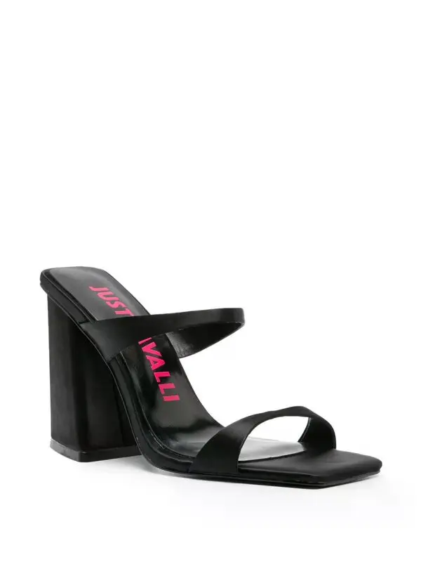 Just Cavalli 105mm Sculptural Heel Square-toe Sandals