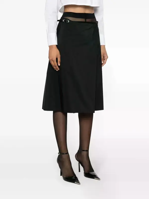 Givenchy Voyou Taffeta Wrap Skirt