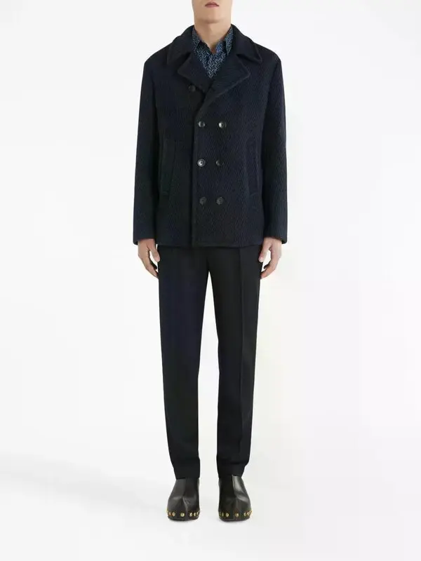 Etro Pressed-crease Stretch-wool Trousers
