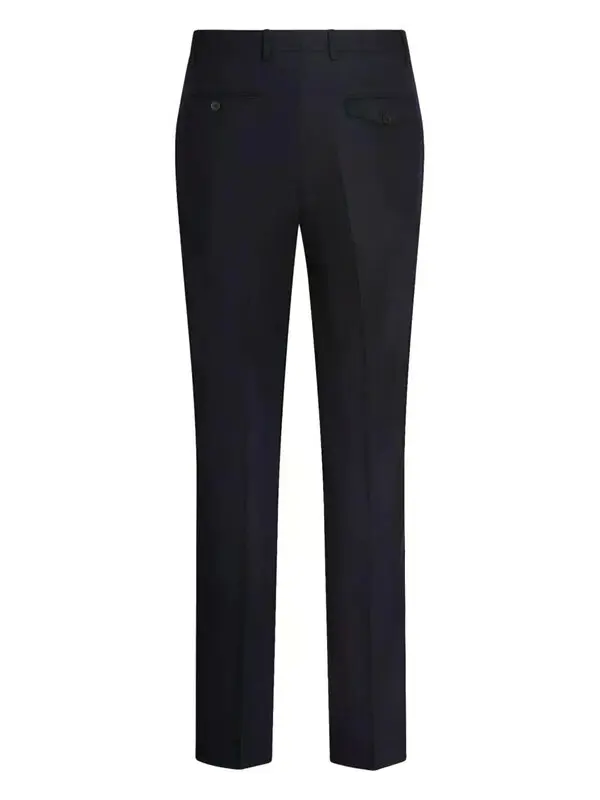 Etro Pressed-crease Stretch-wool Trousers