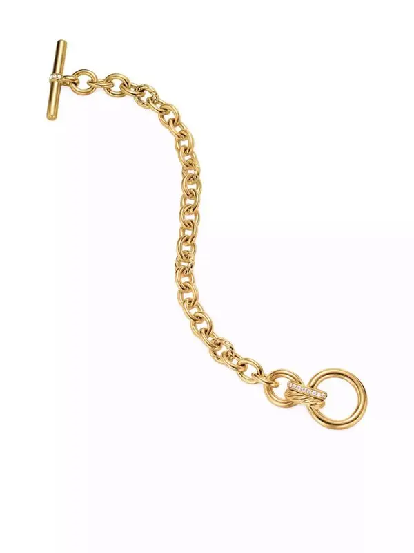David Yurman 18k Yellow Diamond Mercer® Chain Bracelet - Gold