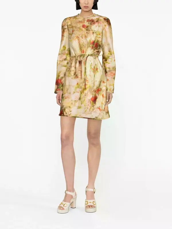Zimmermann Luminosity Floral-print Silk Mini Dress