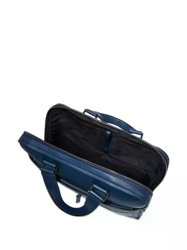 LANCEL Max Leather Briefcase - Blue