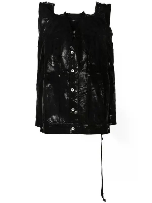 Rick Owens Tec Worker Denim Jacket - Black