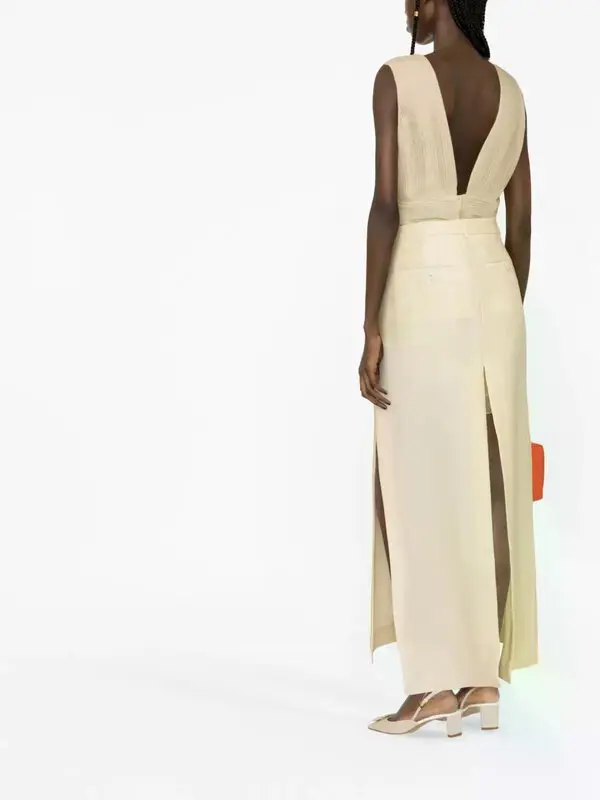 LANVIN A-line Slit Maxi Skirt