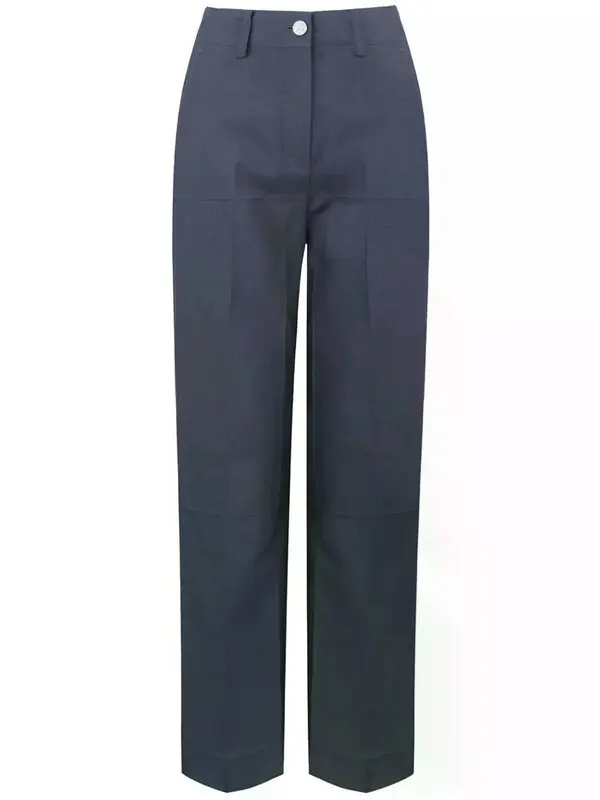 Ports 1961 Tailored Trousers With Rear Logo Detail - Grey