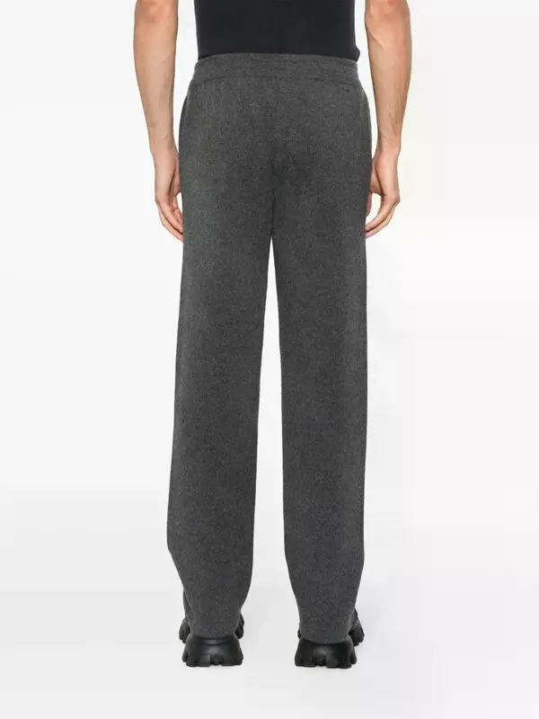 Fendi Mélange-effect Cashmere Track Pants