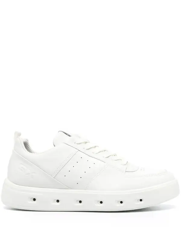 Ecco Paneled Leather Sneakers