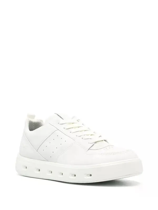 Ecco Paneled Leather Sneakers