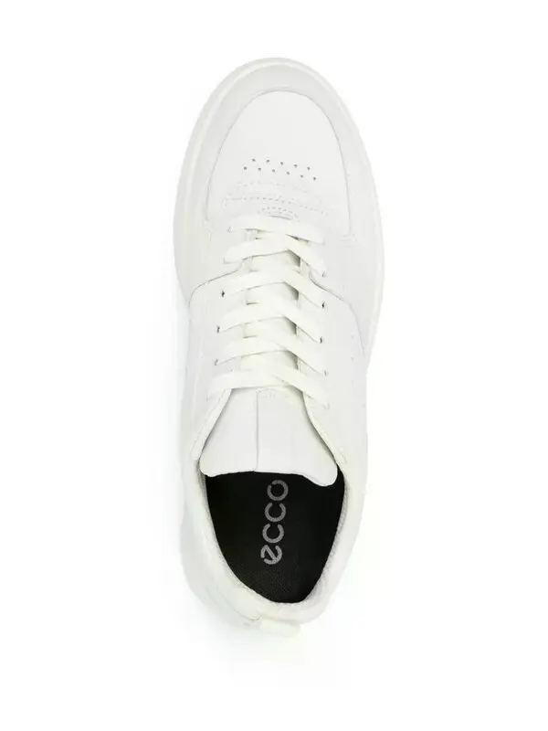 Ecco Paneled Leather Sneakers