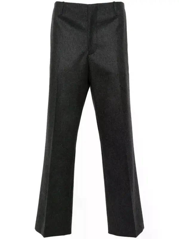 Prada Flannel Wool Straight-leg Trousers