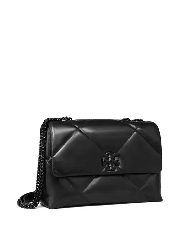 Tory Burch Kira Quilted Leather Shoulder Bag - Black