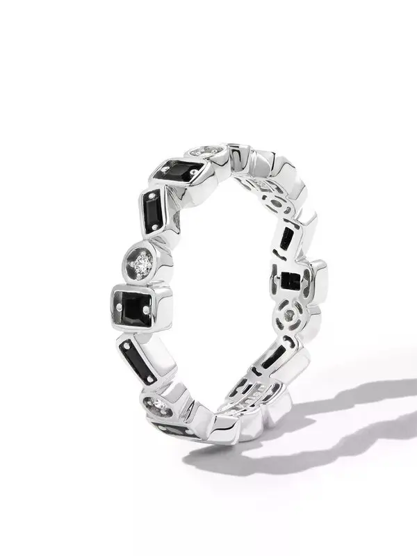 SUZANNE KALAN 18kt White Gold Sapphire Eternity Band Ring