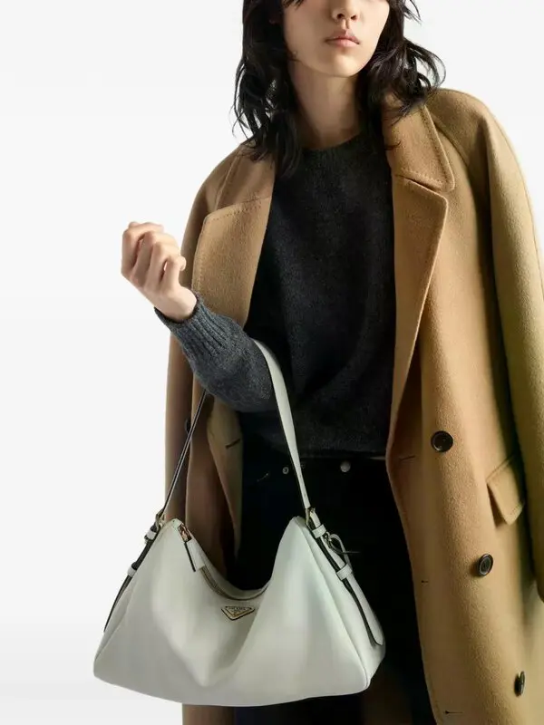 Prada Large Aimée Shoulder Bag - White