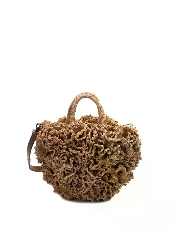 IBELIV Raffia Tote Bag - Brown