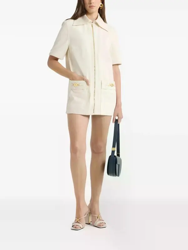 PATOU Zipped Denim Mini Dress