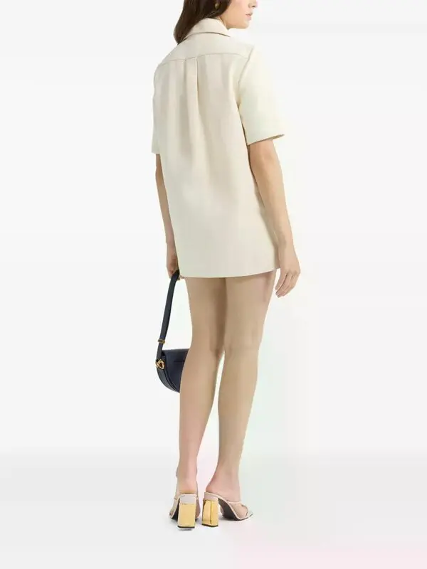 PATOU Zipped Denim Mini Dress