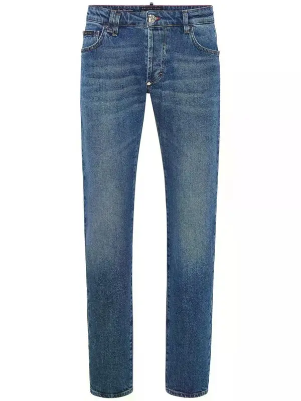 Philipp Plein Tattoo Straight-cut Jeans - Blue