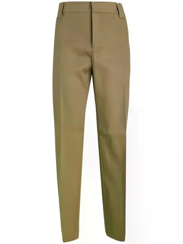 Valentino Garavani Logo-appliqué Tailored Trousers - Neutrals