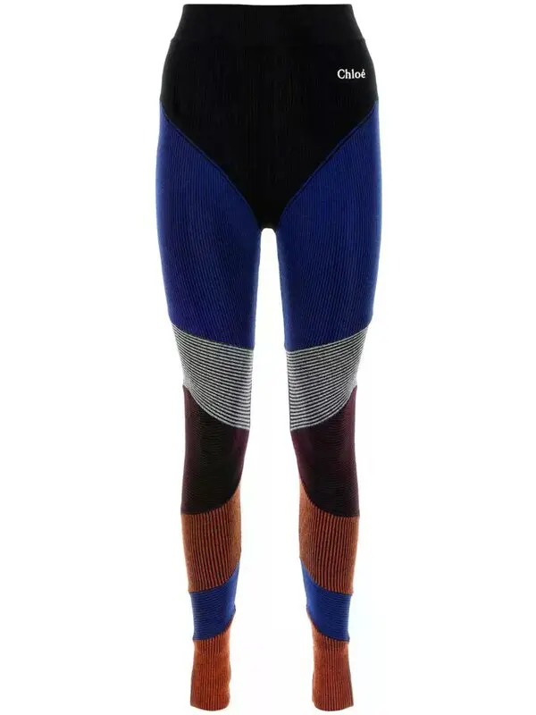 Chloé High-waisted Leggings - Blue