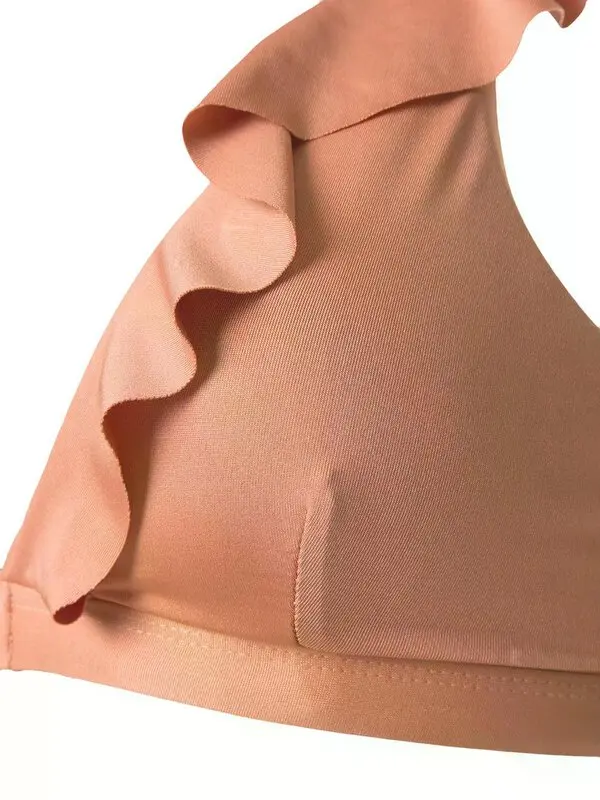 DUSKII Spritz Ruffled Bikini Top - Yellow