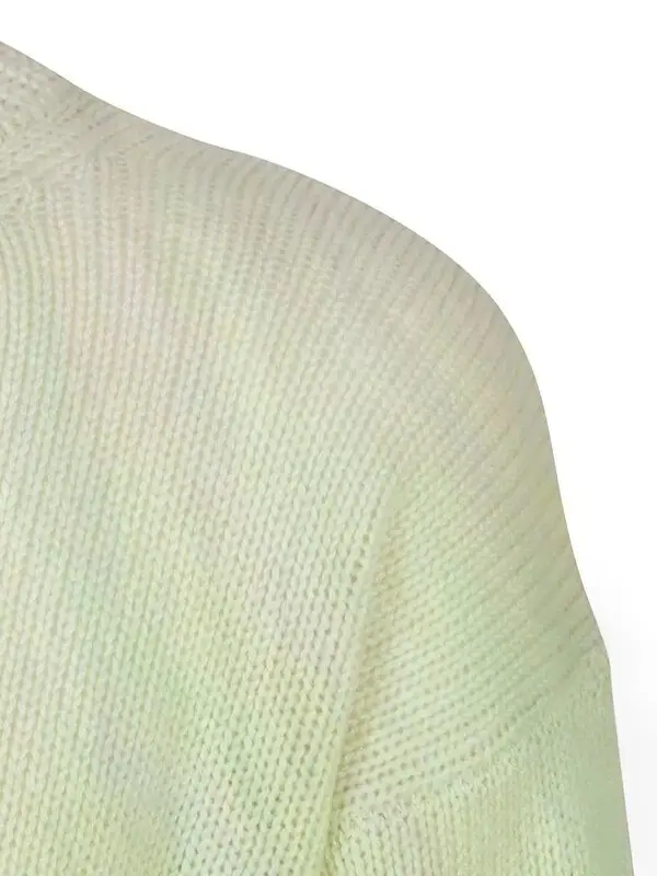 LE TRICOT PERUGIA Slit-cuff Turtle Neck Knit