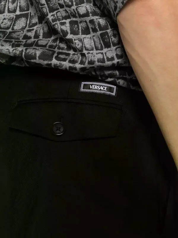 Versace Wool Tailored Trousers