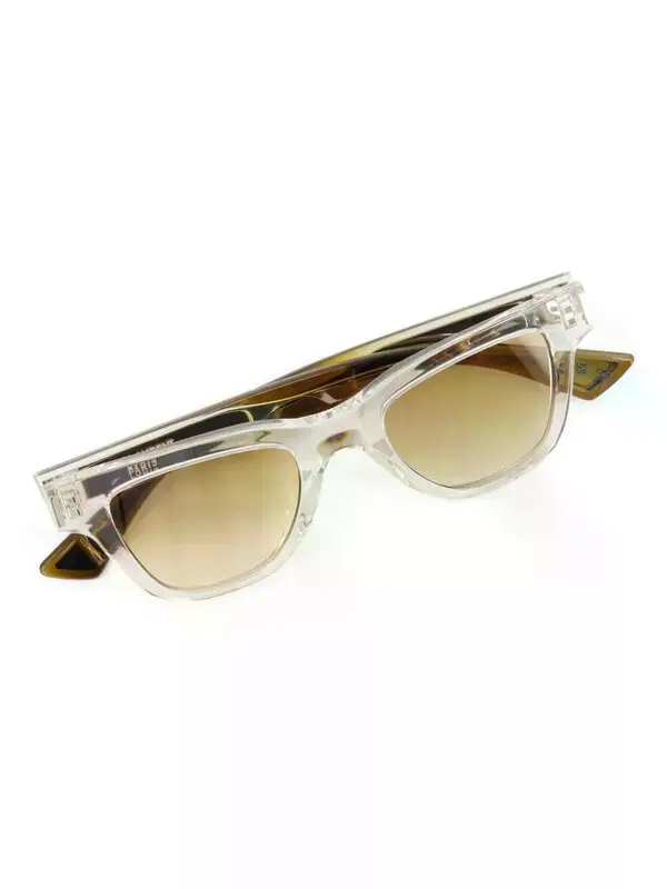 Saint Laurent Transparent Full Rim Rectangle Sunglasses