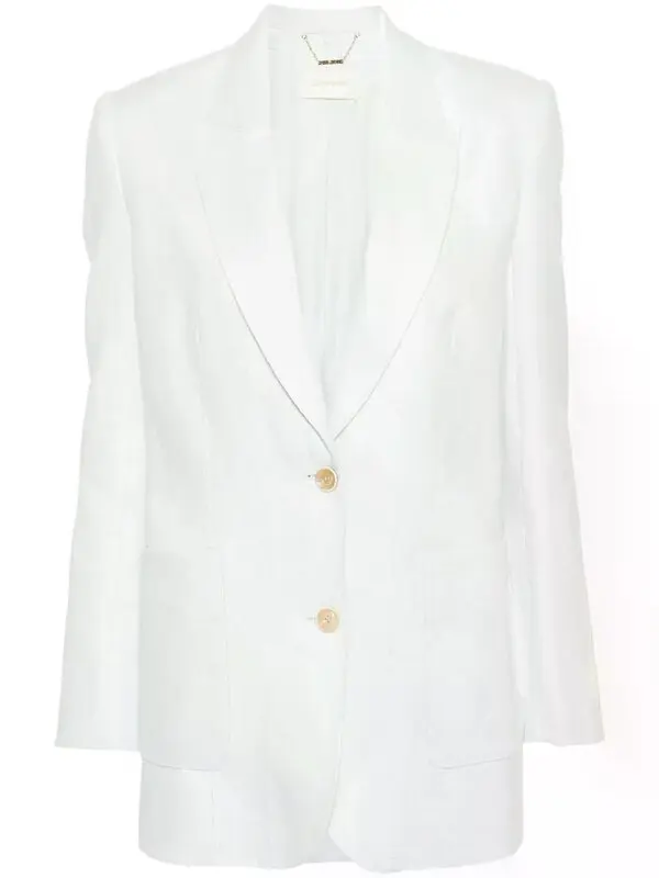 Zimmermann Natura Linen Blazer - Green