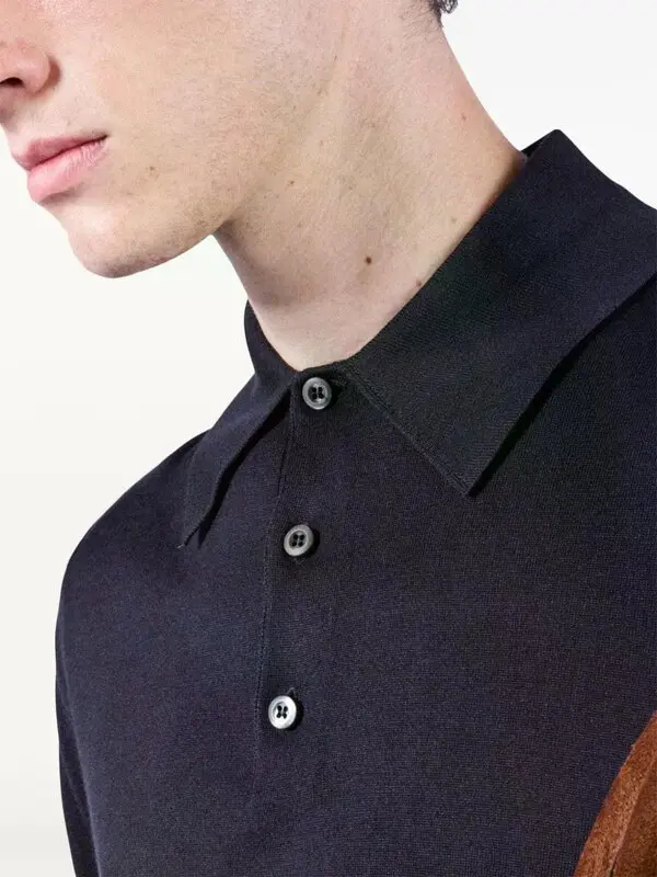 Prada Silk Polo Shirt - Blue