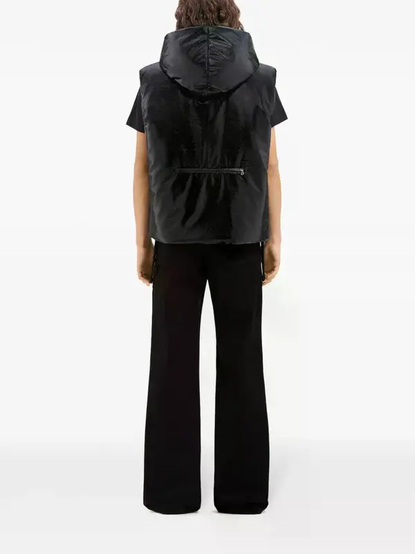 COURREGES Sleeveless Vinyl Puffer Gilet