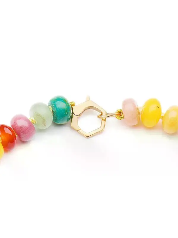 Harwell Godfrey 18kt Yellow Gold Rainbow Gemstone Beaded Necklace - Multicolour
