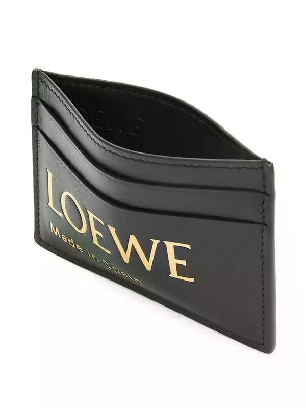 Loewe Logo-embossed Leather Card Holder
