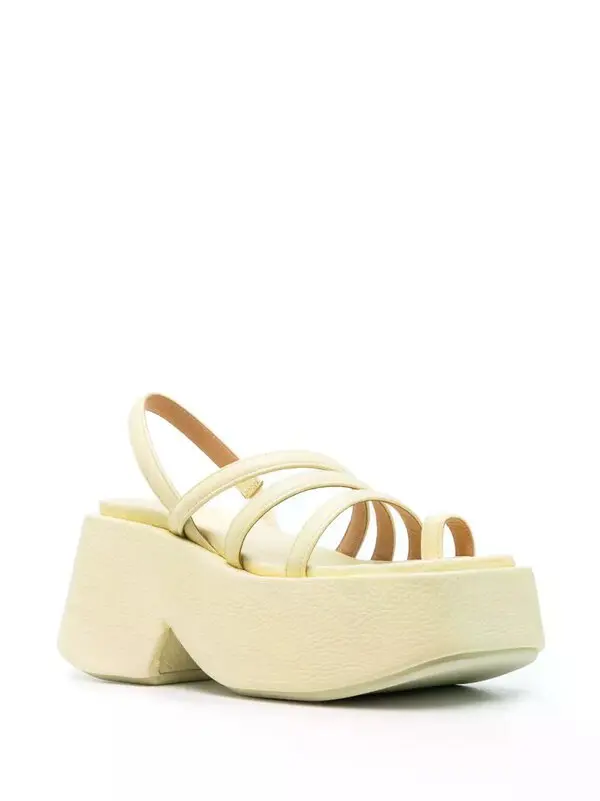 Marsèll Platform Leather Sandals - Yellow