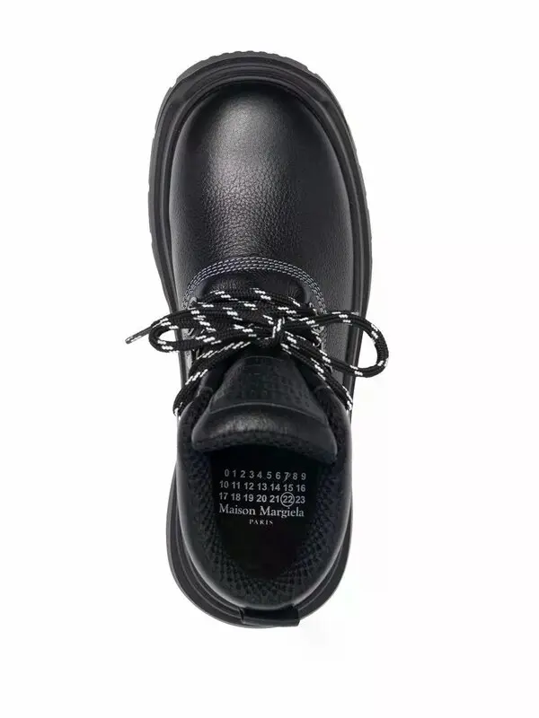 MAISON MARGIELA Lace-up Leather Ankle Boots
