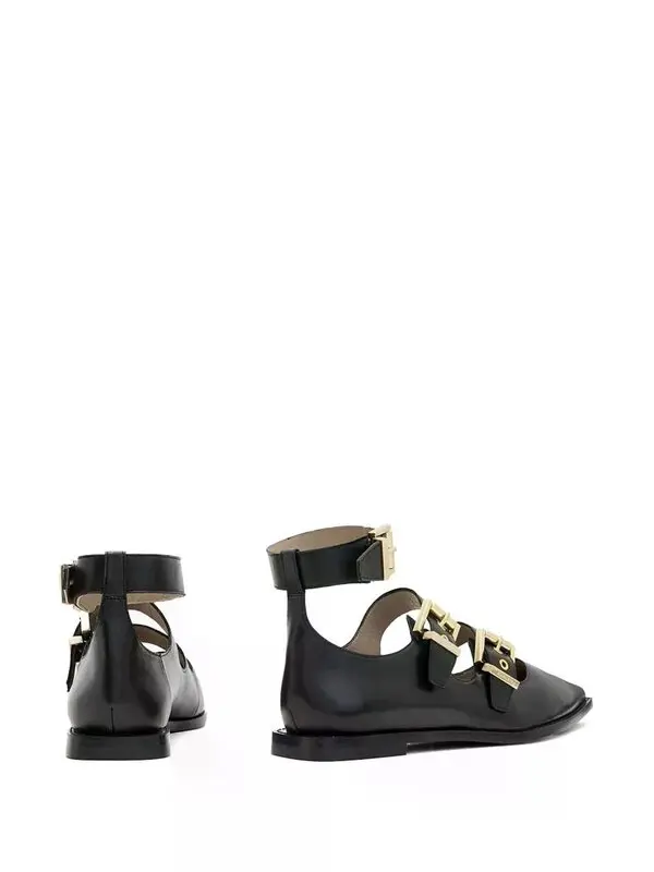 ALLSAINTS Susan Ballerina Shoes With Buckle Detail