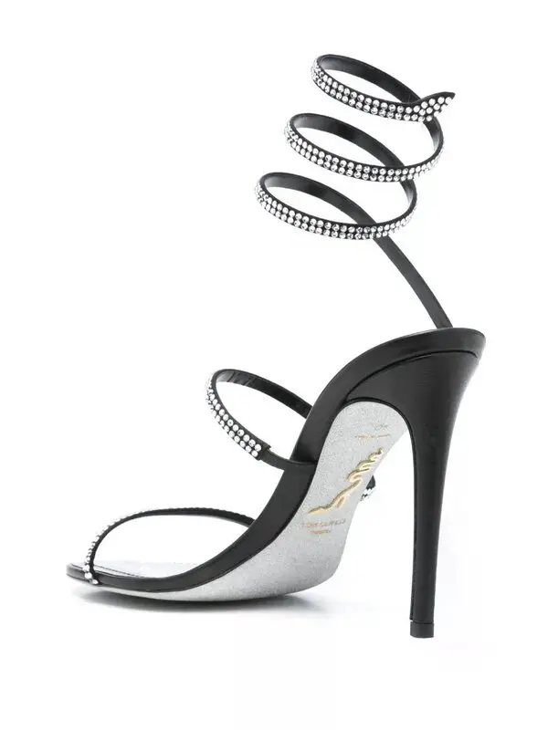 Rene Caovilla Embellished Spiral Heeled Sandals